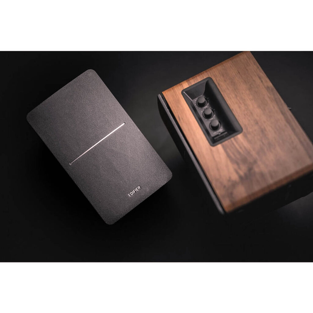 EDIFIER R1280-DBS Parlantes activos de estantería, retro madera ...